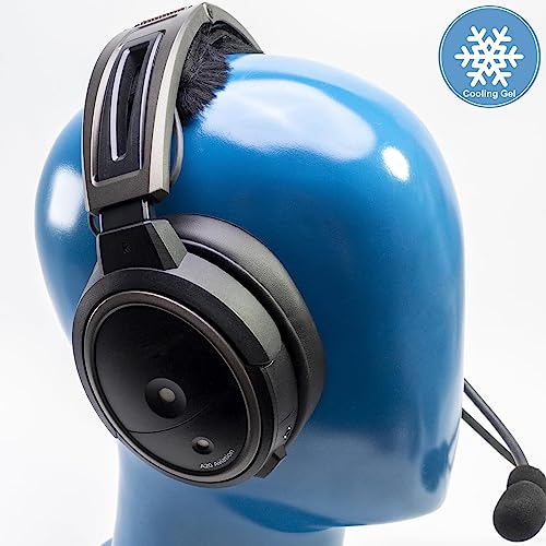 Voarmaks Cooling Gel Refresh Kit Compatible with Bose A20 A10 Aviation Headsets Featuring Cool Gel Material Slow Rebound Memory Foam,3 Durable Mic Foam Cover,Headband Cushion Pads