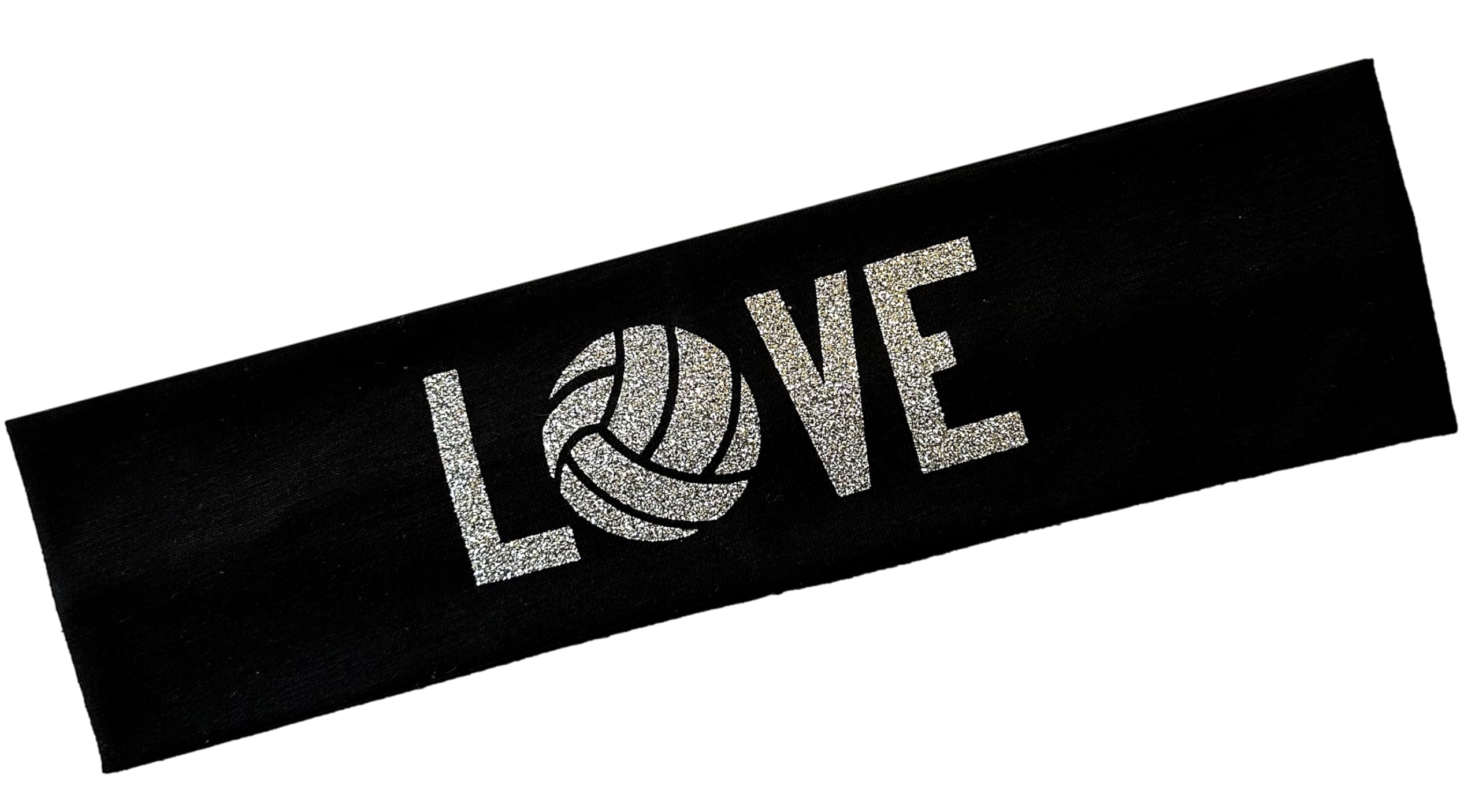 Funny Girl Designs Set of 3 Volleyball Fan Cotton Stretch Rhinestone Patch Headbands Gift Set