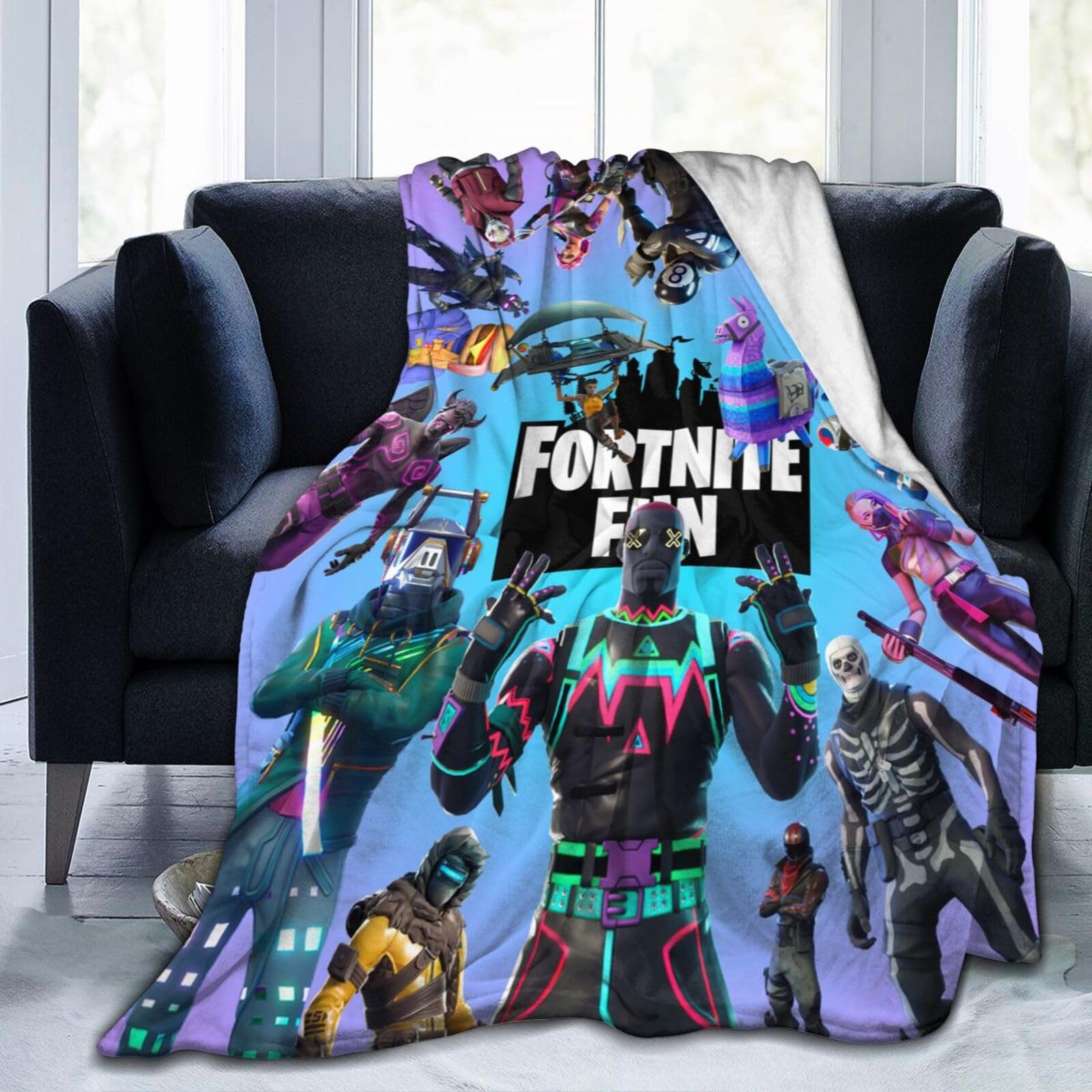 Game Blanket Cartoon Throw Blanket Ultra-Soft Blanket for Couch Bed Living Room Bedroom Car 50"X40"