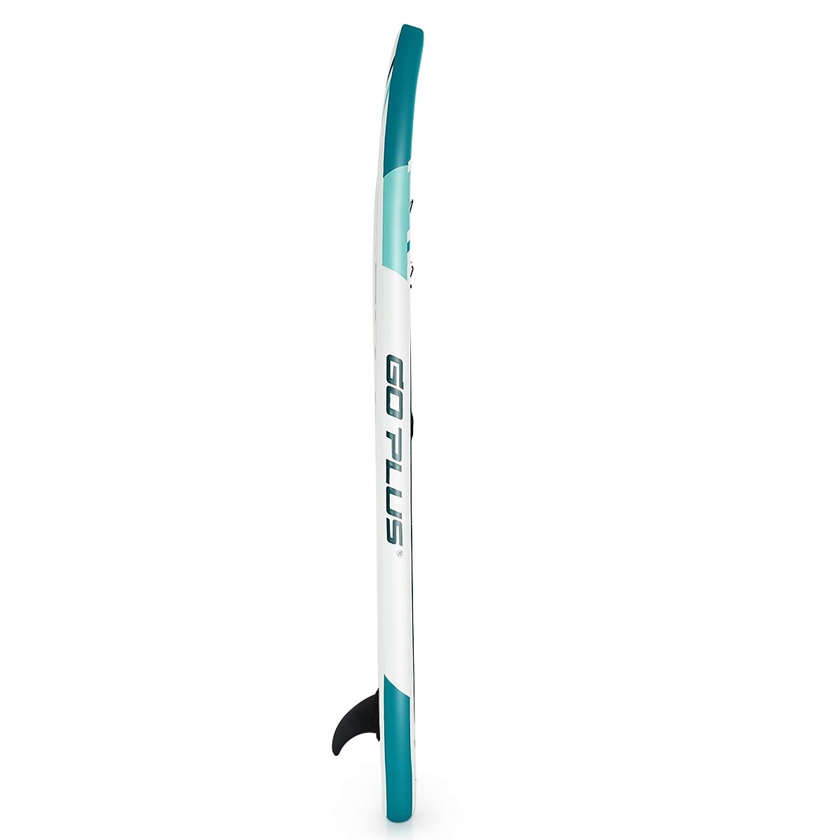 Goplus Expedition Inflatable Stand Up Paddle Board, 6β Thick SUP with Accessory Pack, Adjustable Paddle, Carry Bag, Bottom Fin, Hand Pump, Non-Slip Deck, Leash and Repair Kit (Green, 11 FT)