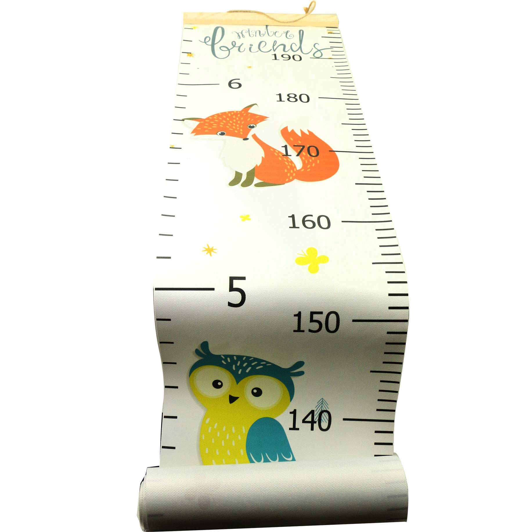 Growth Chart for Kids,Height Chart,Wall Ruler Removable Height Measure Chart Hanging Ruler for Toddler Height Wall Chart for Boy Girl Room Decor Wall Decor (Animal)