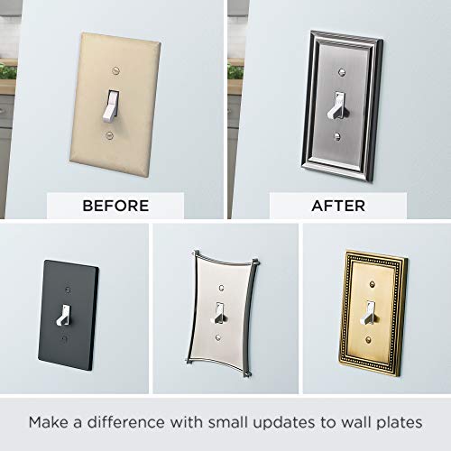 Franklin Brass W35267-PW-C Classic Beadboard Single Decorator Wall Plate, White