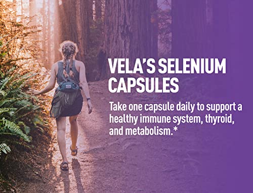 Selenium Capsule Supplement | 200mcg | Support Healthy Antioxidant, Immune, Reproductive,and Thyroid Health* | Non-GMO, 3rd Party Tested | 200 Capsules