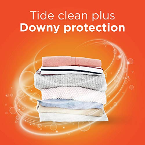Tide Laundry Detergent Liquid Soap With Touch Of Downy, April Fresh, 74 Loads, 115 Fl Oz