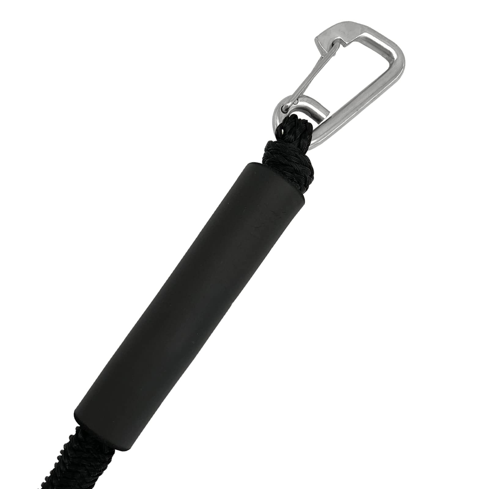 ISURE MARINE Bungee Dock Lines with Stainless Steel Hook 4 Feet Bungee Docking Rope Mooring Rope (2pcs)