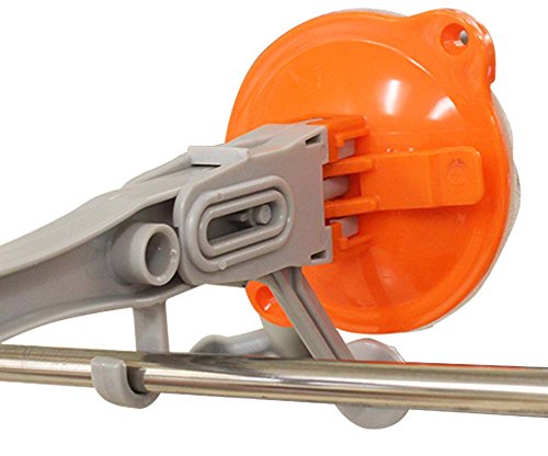ToolUSA Drying Rack with Stainless Steel Poles and Suction Cup Installation