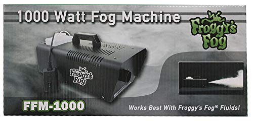 Froggys Fog - 1000 Watt Halloween Fog Machine with Wired Remote Control - All Metal, Impressive Output, Timer and Wireless Control Options