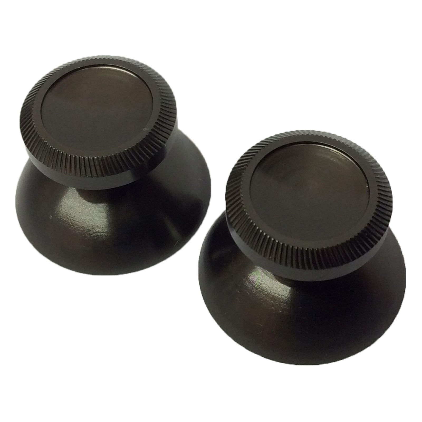 Gametown® Metal Thumbsticks Grips and Chrome ABXY & Guide Buttons Set For Xbox One Black