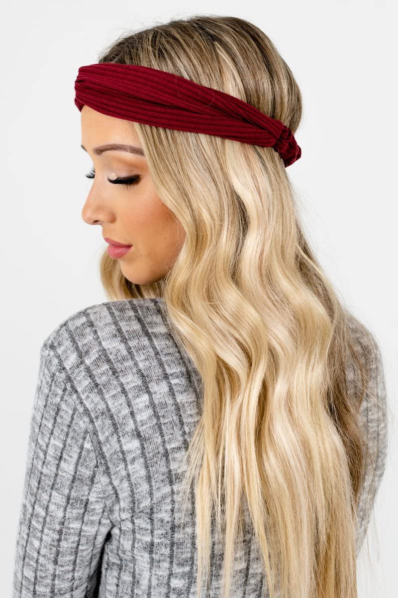 Huachi Women Headbands Headwraps Twisted Wide Elastic Turban Thick Hair Accessories, 8 Pack