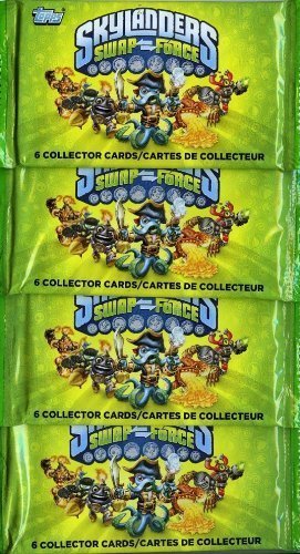 Topps Trading Card Game - Skylanders Swap Force - 4 PACK LOT (24 cards)