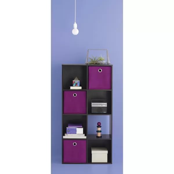 VGPDHJ 11" 8 Cube Organizer Shelf, Storage Shelf, Bookcase (Espresso)
