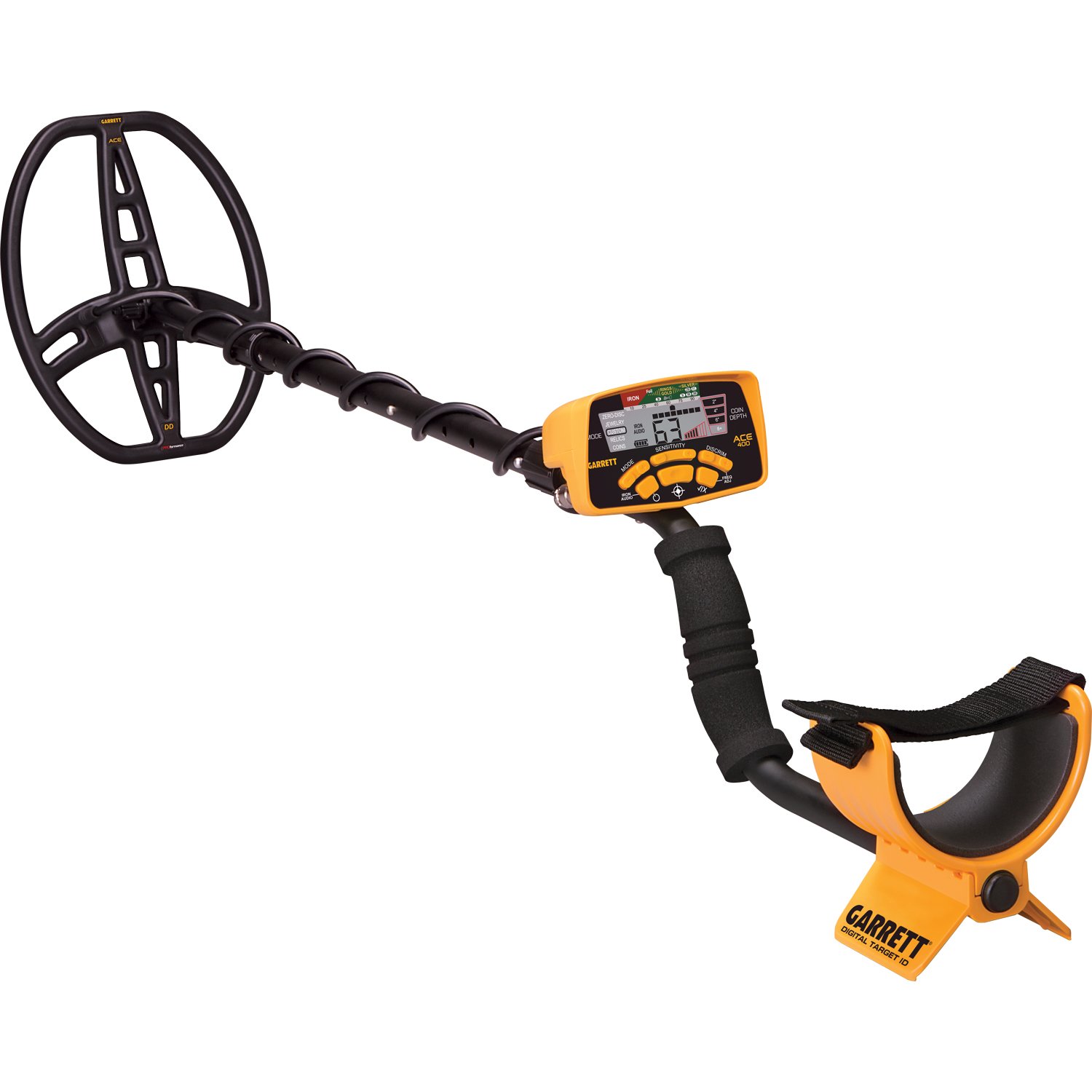 Garrett ACE 400 Metal Detector w/Z-Lynk Wireless System, Pro Pointer at & Bag