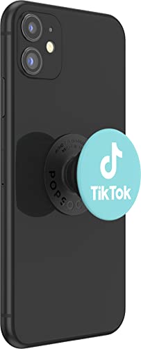 PopSockets Phone Grip with Expanding Kickstand, TikTok PopGrip - Tik Tok Blue