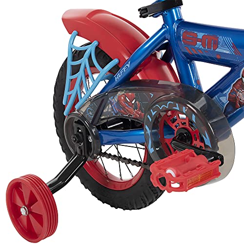 Huffy Marvel Spider-Man 12” Kid’s Bike for Toddlers – with Removable Training Wheels & Quick Adjust Seat Height