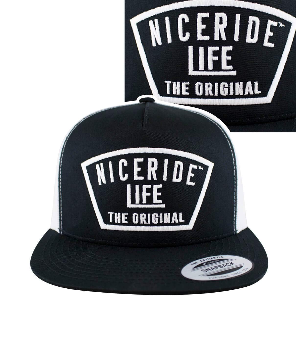 Grinder Classic Snapback Trucker Baseball Hat Black