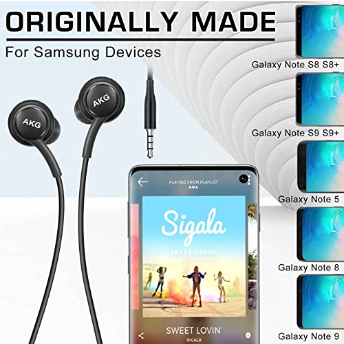 UrbanX Corded Stereo Earbuds Headphones for Samsung M7600 Beat DJ (US Version with Warranty) with Microphone and Volume Buttons Braided Cable
