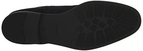 HUGO Men's Smooth Suede Pull On Chelsea Boot Hunting Shoe, Captain Navy, 11.5