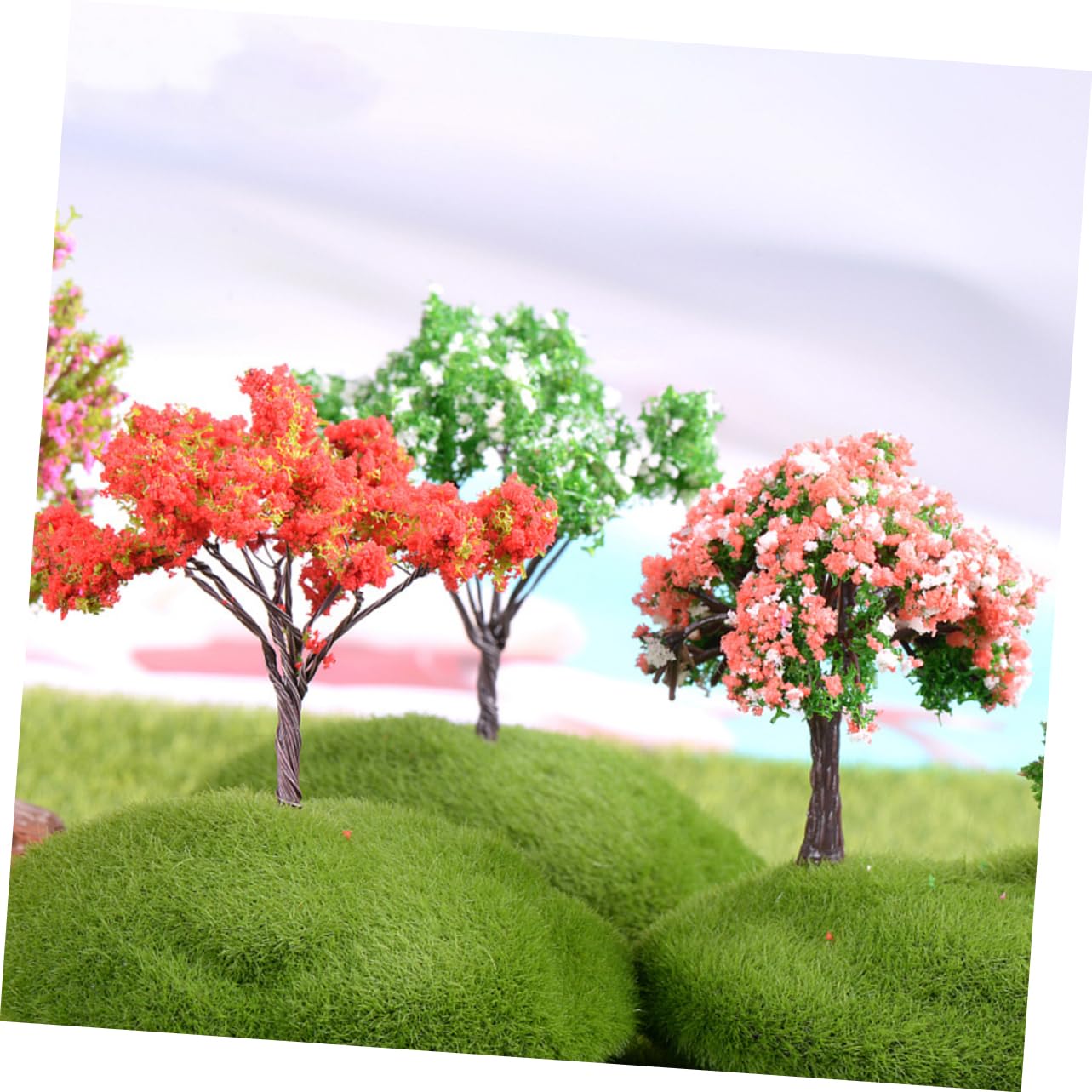 GATHINESS Model Railway Trees Scale Model Trees Scenery Architecture Trees Miniature Tree Plants Model Trains Miniature Model Fake Trees Diorama Models ho Scale Trees Tree Model Artificial