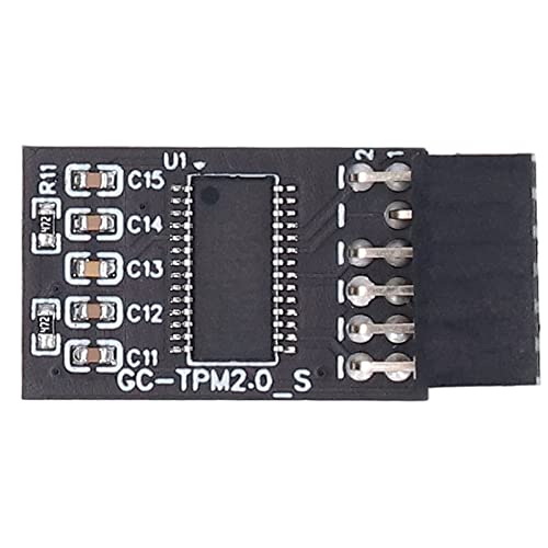 Oumefar TPM 2.0 Module, 27mm Length Encryption Module Electronic Component LPC Interaface Wide Compatibility for Replacement Motherboard