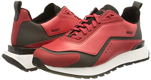 HUGO Men's Sneaker, Red, 11