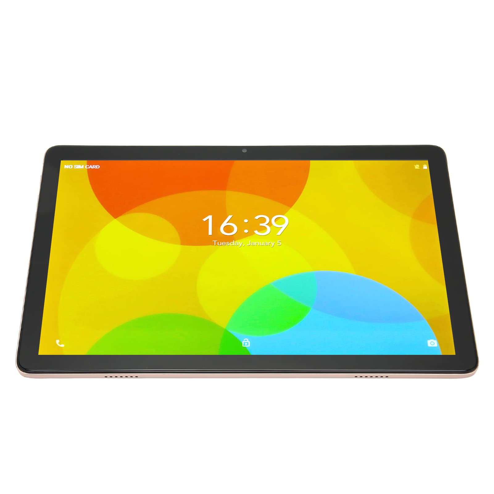 Honio 4G LTE Tablet, AU Plug 100-240V 10.1 Inch Tablet 2.4G 5G WiFi 8GB 128GB 11.0 (Gold)