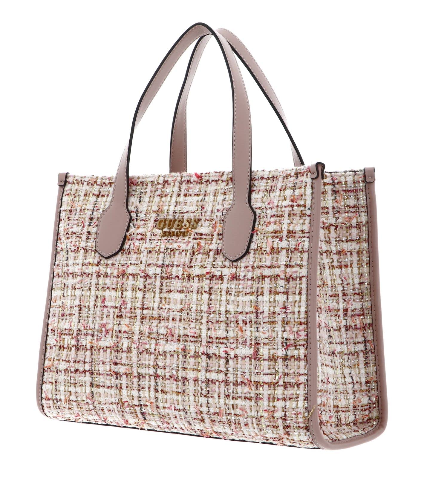 GUESS Silvana 2 Compartment Tote Ash Rose One Size