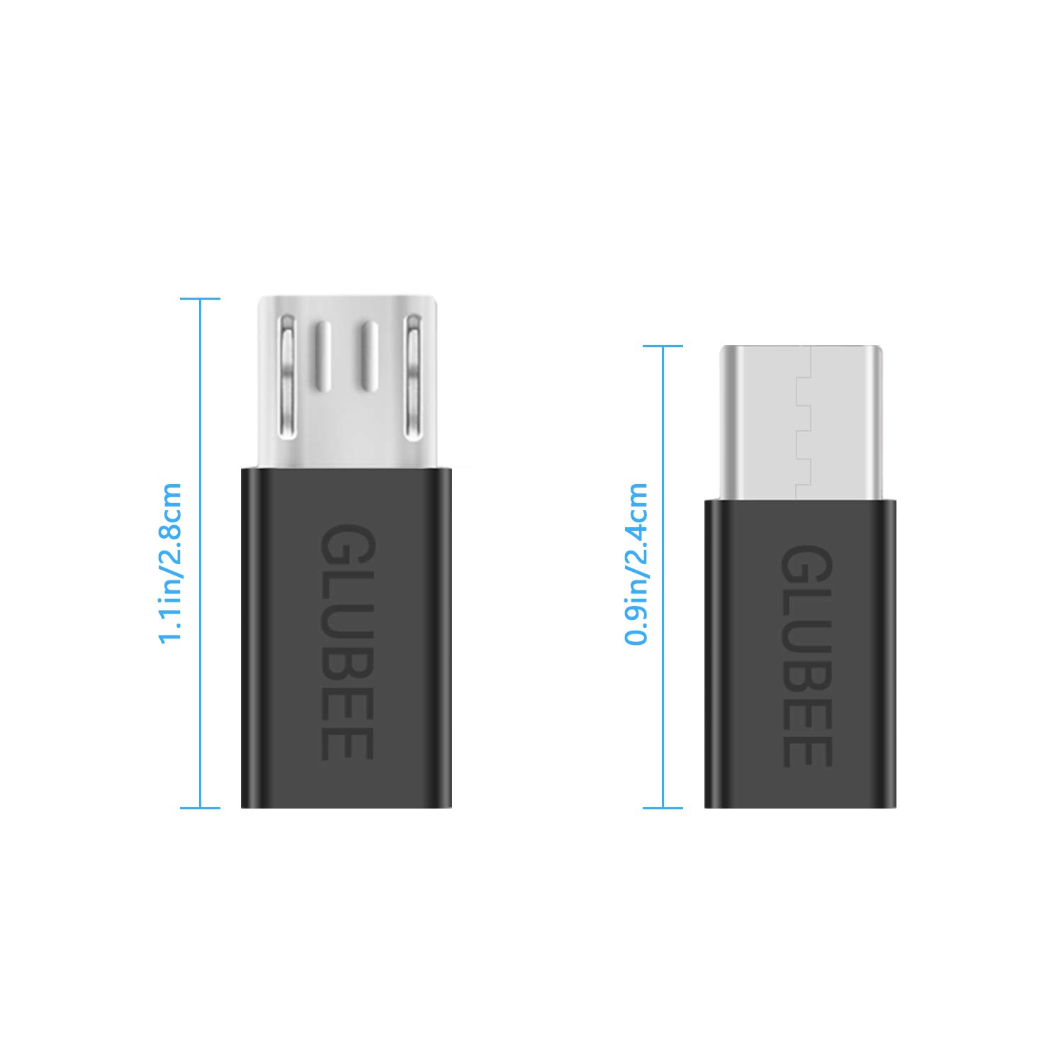 GLUBEE USB-C Adapter to Micro USB Adapter for Stylus Pen for iPad Pen High Precision Tilt Sensitivity Palm Rejection Compatible with iPad 6th-10th Gen, Stylus for iPad Pro 11''/12.9'