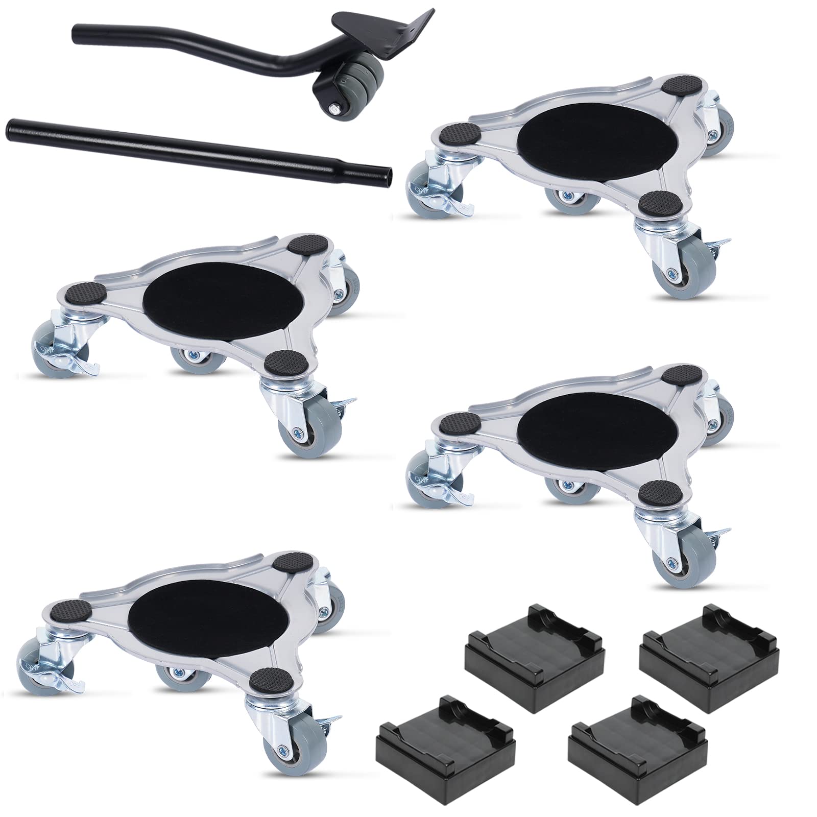 Furniture Movers with Wheels - Set of 9 Heavy Duty Furniture Lifter Tool with 1800 lbs Load Capacity, Easy Sliders Dolly for Moving Appliances, Sofa, Tables, Refrigerators, Cabinet, and Piano etc