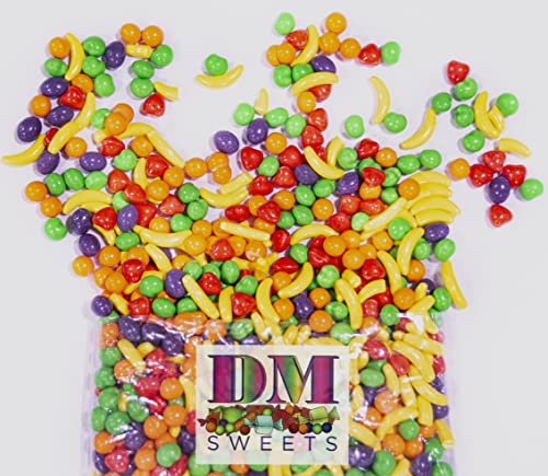 Runts - 1.5 lbs of Fresh Assorted Orange Banana Strawberry Grape Green Apple Sweet Hard Crunchy Candy