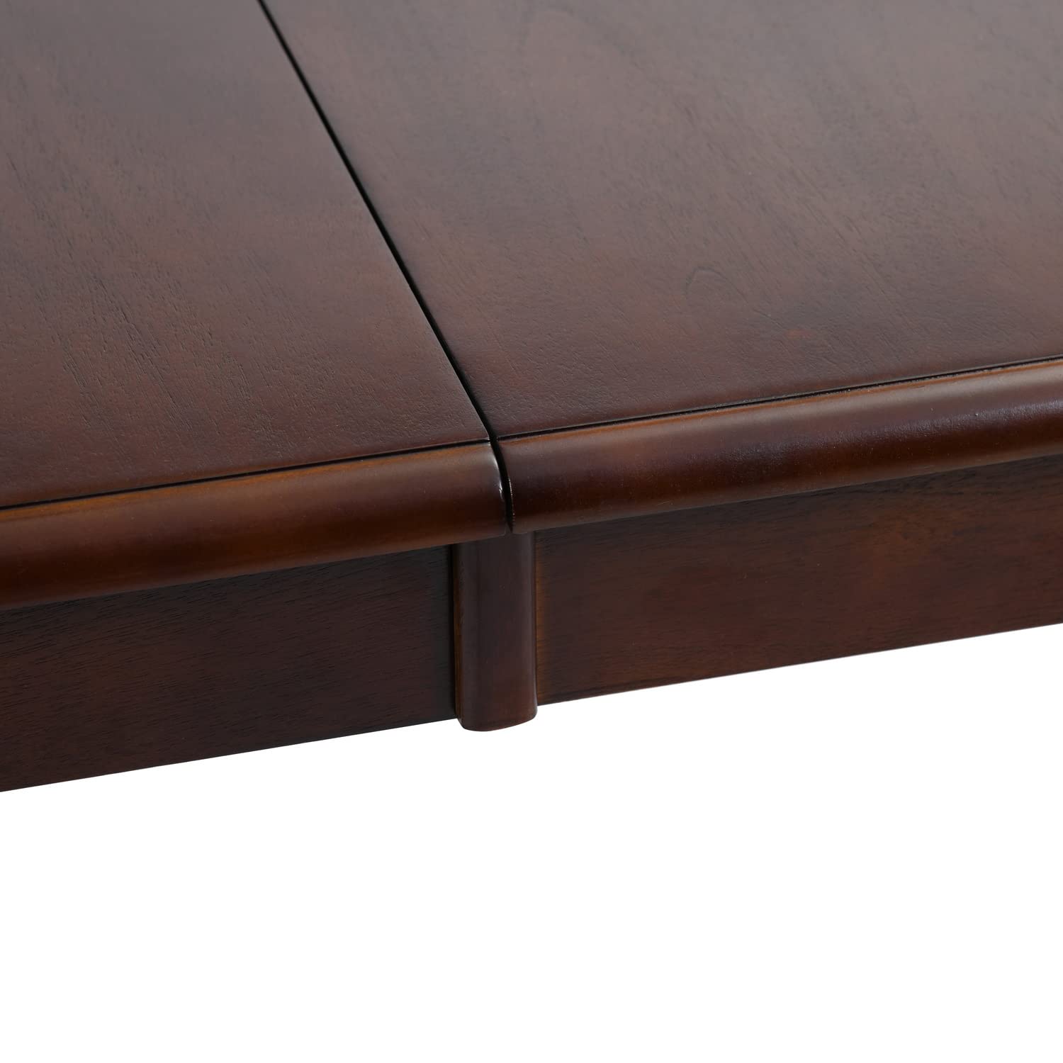 FurnitureR Dining Table Solid Wood Rectangular Extension Simple Table for Dining Room Kitchen, 77.7 Inches, Brown