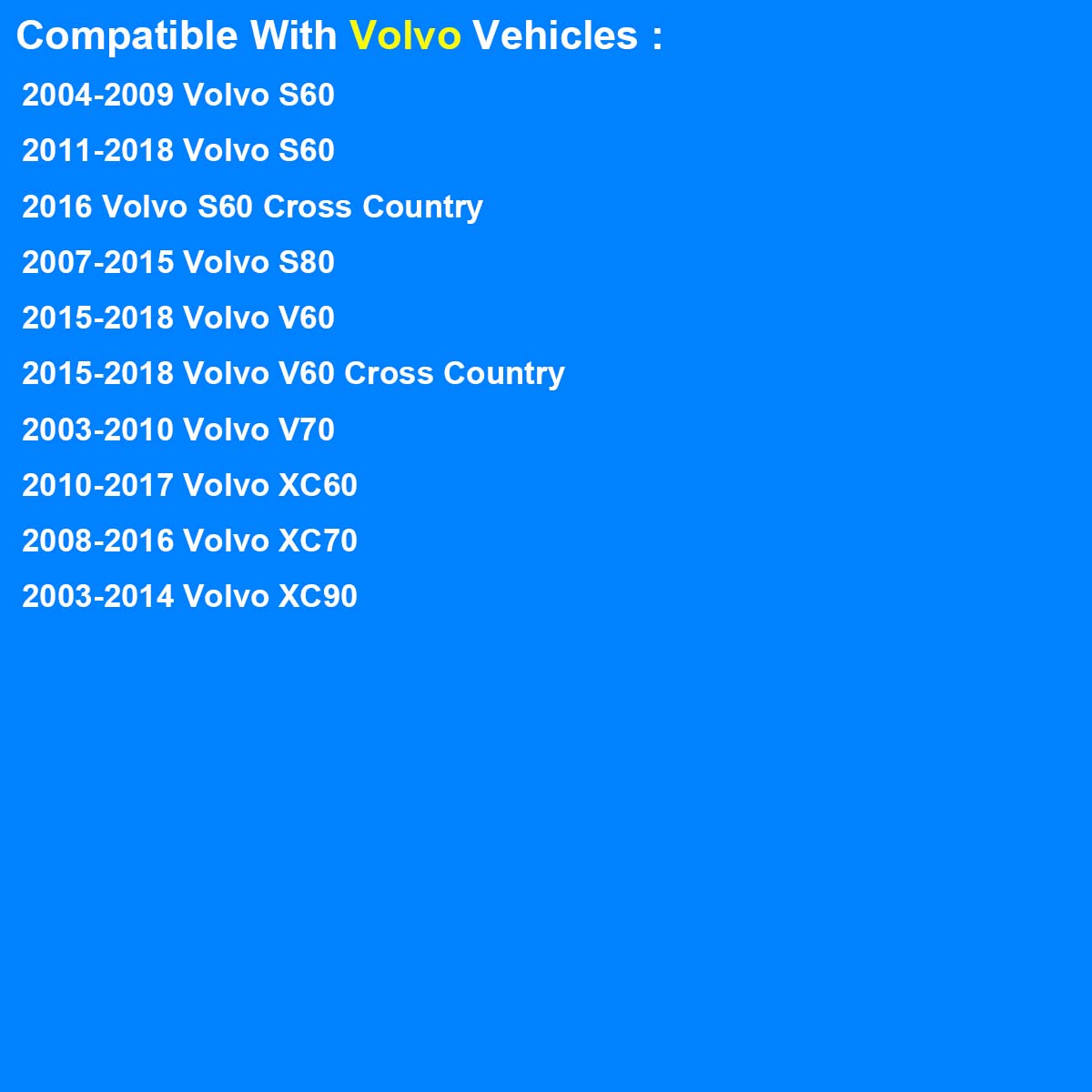 Gas Cap, Fuel Cap Replace 31392044 Compatible with Volvo - 2004-2009 S60, 2011-2018 S60, 2007-2015 S80, 2015-2018 V60, 2003-2010 V70, 2010-2017 Volvo XC60, 2008-2016 XC70, 2003-2014 Volvo XC90, More