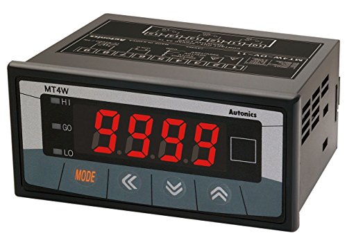 MT4W-AA-41, Meter, AC Amps, LED, W96xH48mm, 4-Digit, 0-5A Input, 3 Relay Outputs, 100-240 VAC