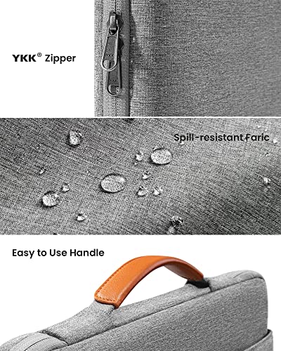 tomtoc 360 Protective Laptop Sleeve for 15.6 Inch Acer Aspire E 15, 15.6 inch ASUS ROG Zephyrus, HP Pavilion 15, More 15.6 Inch Asus Dell Samsung Notebook Ultrabook, Gray