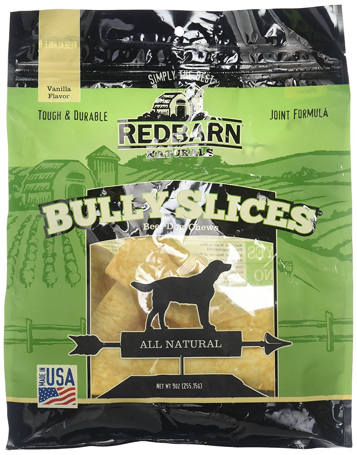 Redbarn Bully Slices for Dogs | Highly Palatable, Long-Lasting Natural Dental Treats with Functional Ingredients, 9 oz. (Pack of 4) - Variety Pack