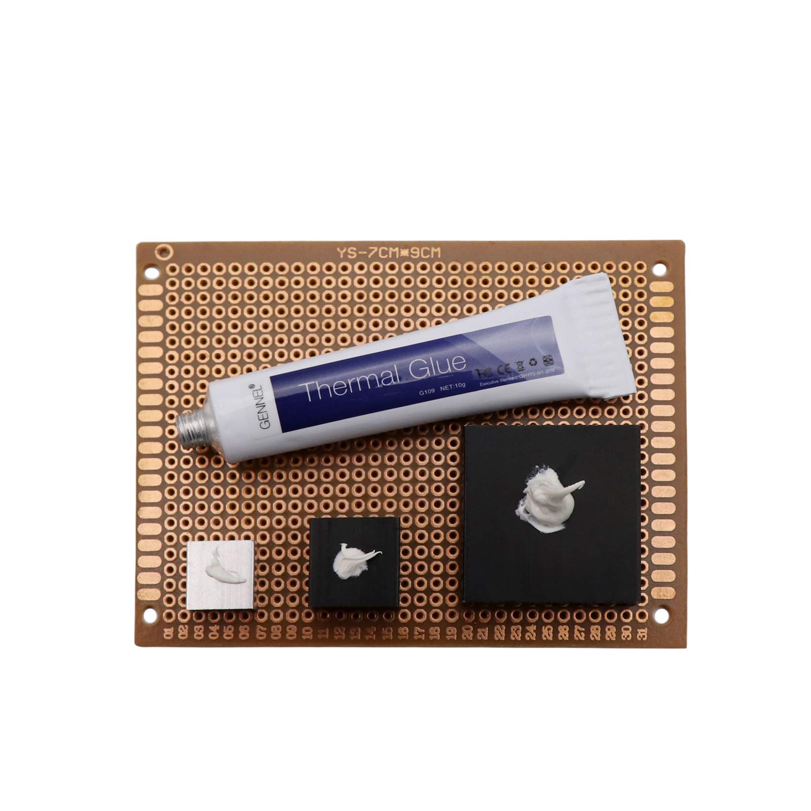GENNEL 10g Thermal Conductive Glue, Heatsink Glue, Thermal Adhesive for 3D Printer, LED, PC and Various Electronic Components That Need to Be Bonded - G109