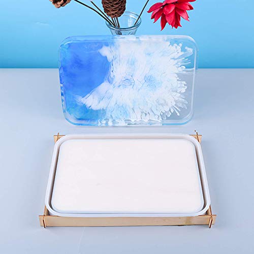 World Backyard Silicone Tray Mold,Rectangle Rolling Resin Tray Molds,Large Rolling Tray Molds for Epoxy Resin,Serving Tray Resin Molds with Edges,Resin Casting,DIY Jewelry Holder,Home Decorationā¦