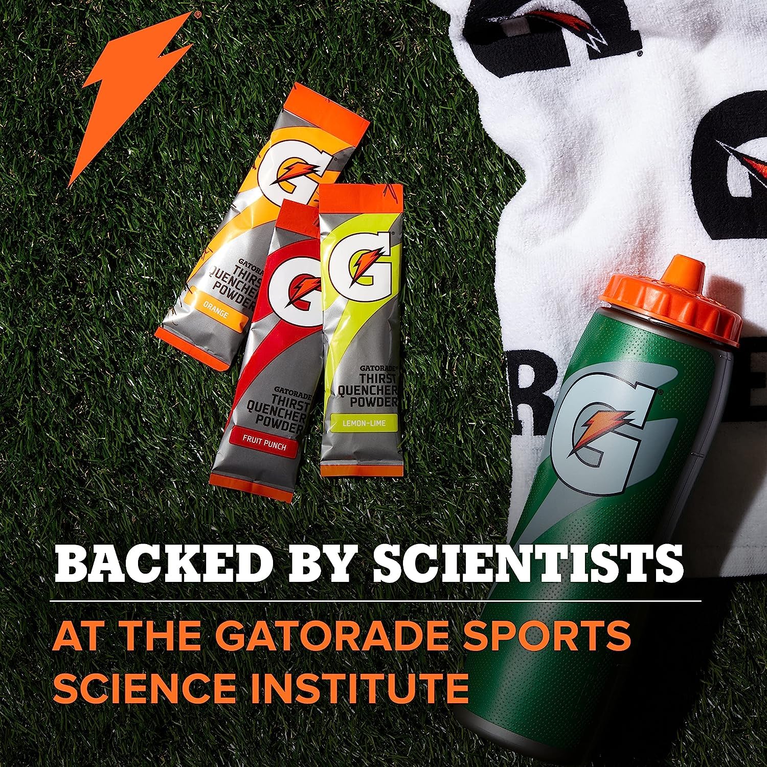 Gatorade Thirst Quencher Powder Sticks, Orange, Total of 20 Counts, 1.23oz Gatorade Powder Packets with Electrolytes (2 Packs of 10)