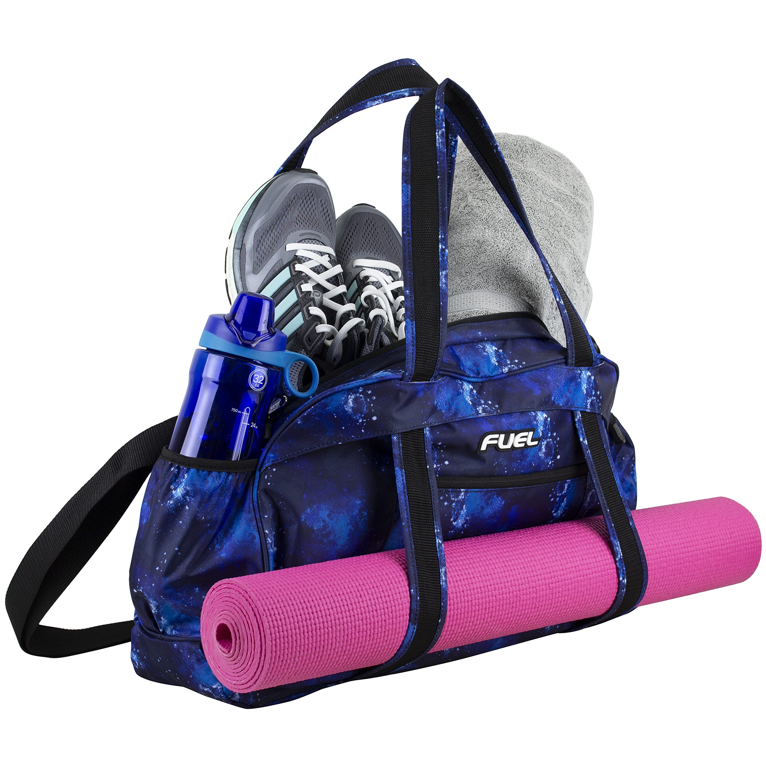 Fuel Sport Carryall Duffel For Gym, Travel or Weekend get-away, Berry Parfait/Magento Orchid