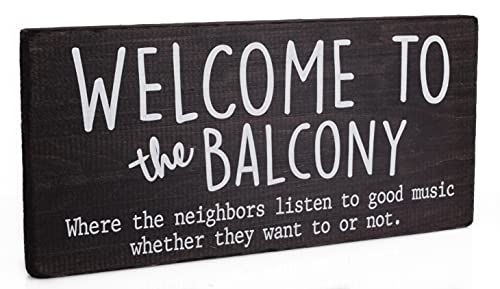 Outdoor Balcony Decor for Apartment - Small Balconies Wall Art - Welcome Sign for Summer Apartments with Patio or Decks