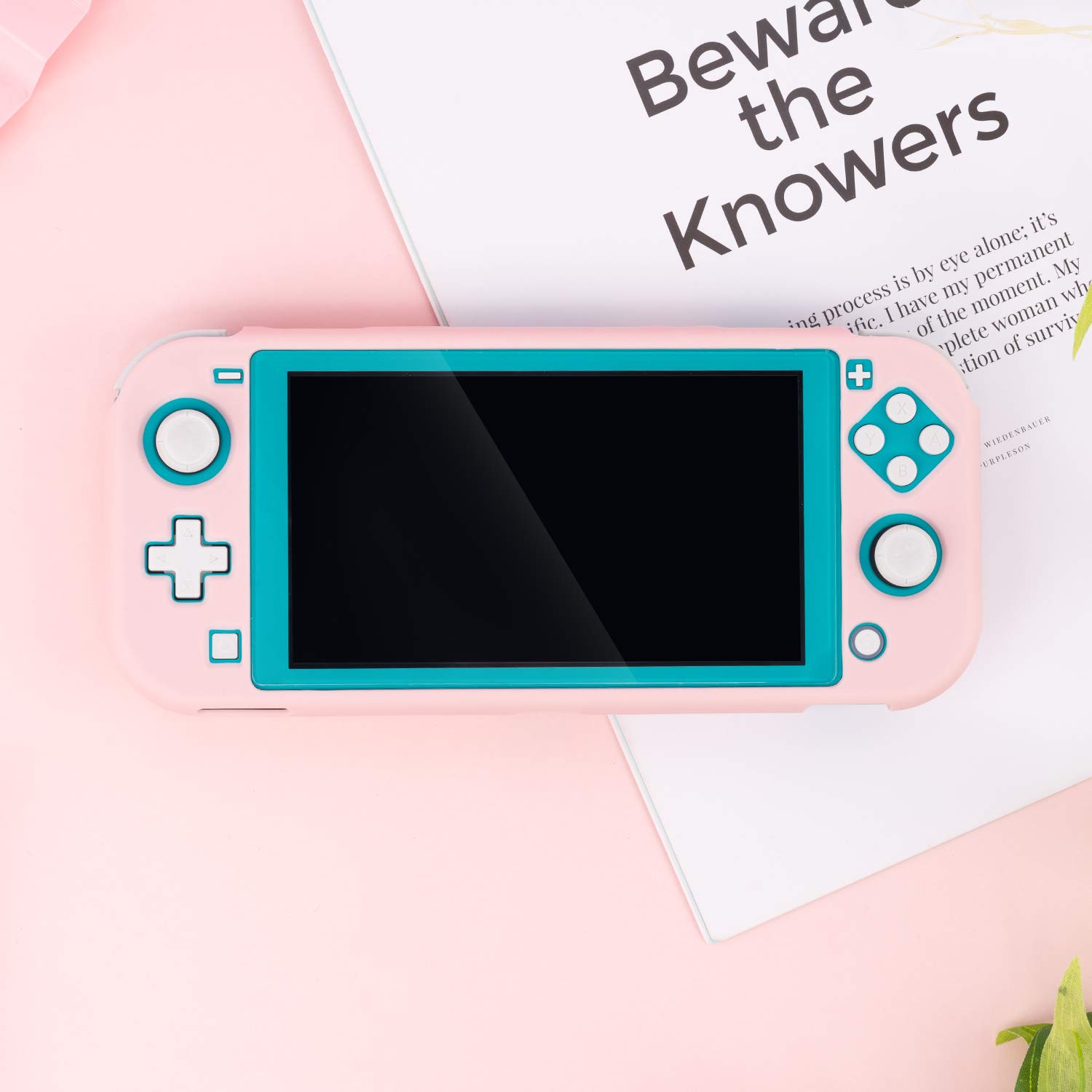 GeekShare Protective Case Compatible with Nintendo Switch Lite, Ergonomic Protective Grip Cover for Switch Lite (Pink)