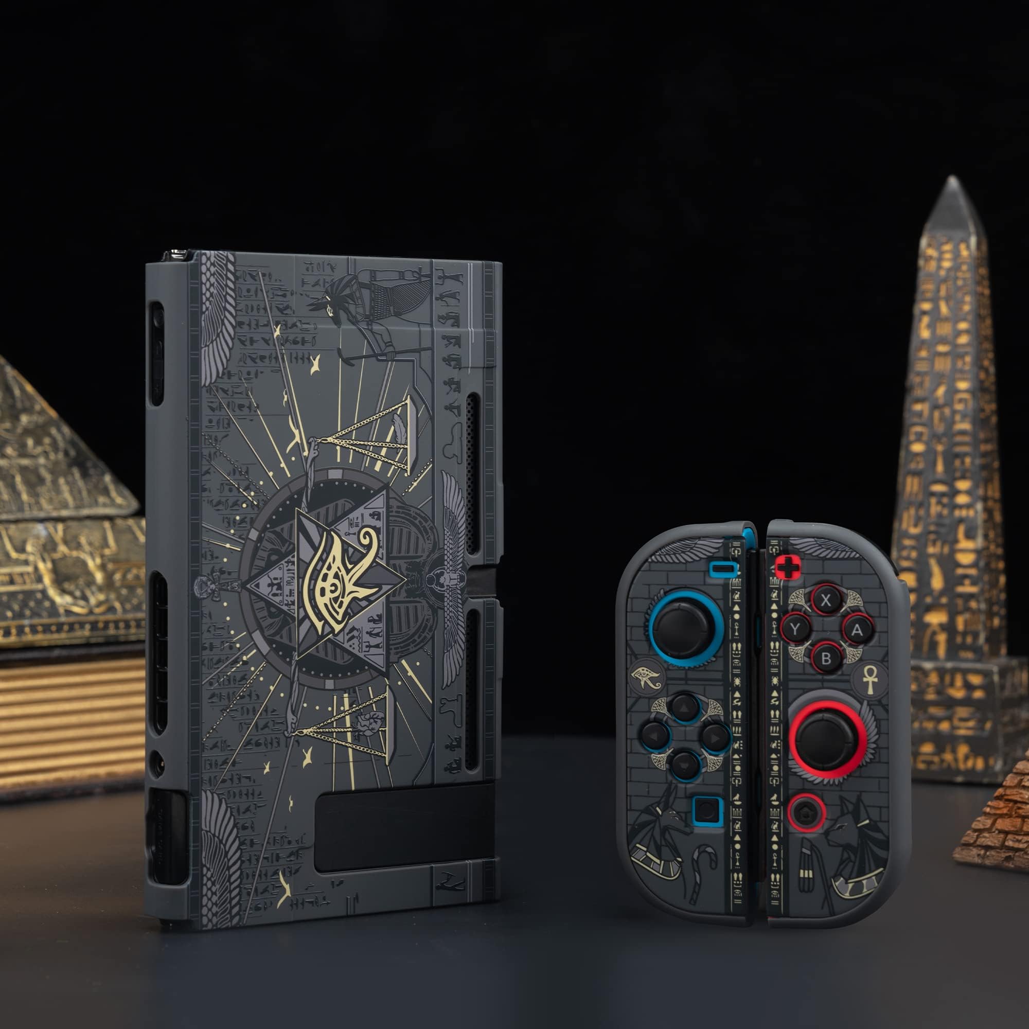 GeekShare Protective Case for Switch, Slim Cover Case Compatible with Nintendo Switch and Joy-Con - Shock-Absorption and Anti-Scratch (Land of Mystery) [Video Game]