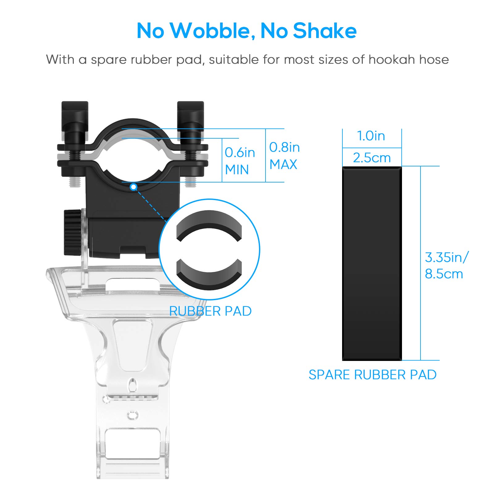 Hookah Hose Holder Clip Compatible with PS5 Controller