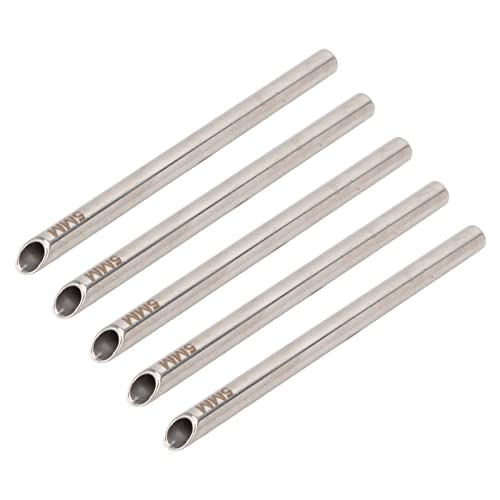 Piercing Receiving Tubes, 5 Pieces Hypoallergenic Clear Mark Piercing Receiver for Earring (5mm)