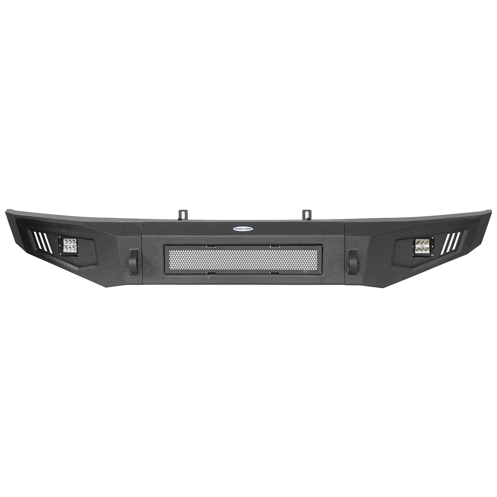 Hooke Road F150 Front Bumper, Full Width Steel Bumper w/LED Lights for Ford F-150 2009 2010 2011 2012 2013 2014 Pickup Truck (Excluding Raptor)