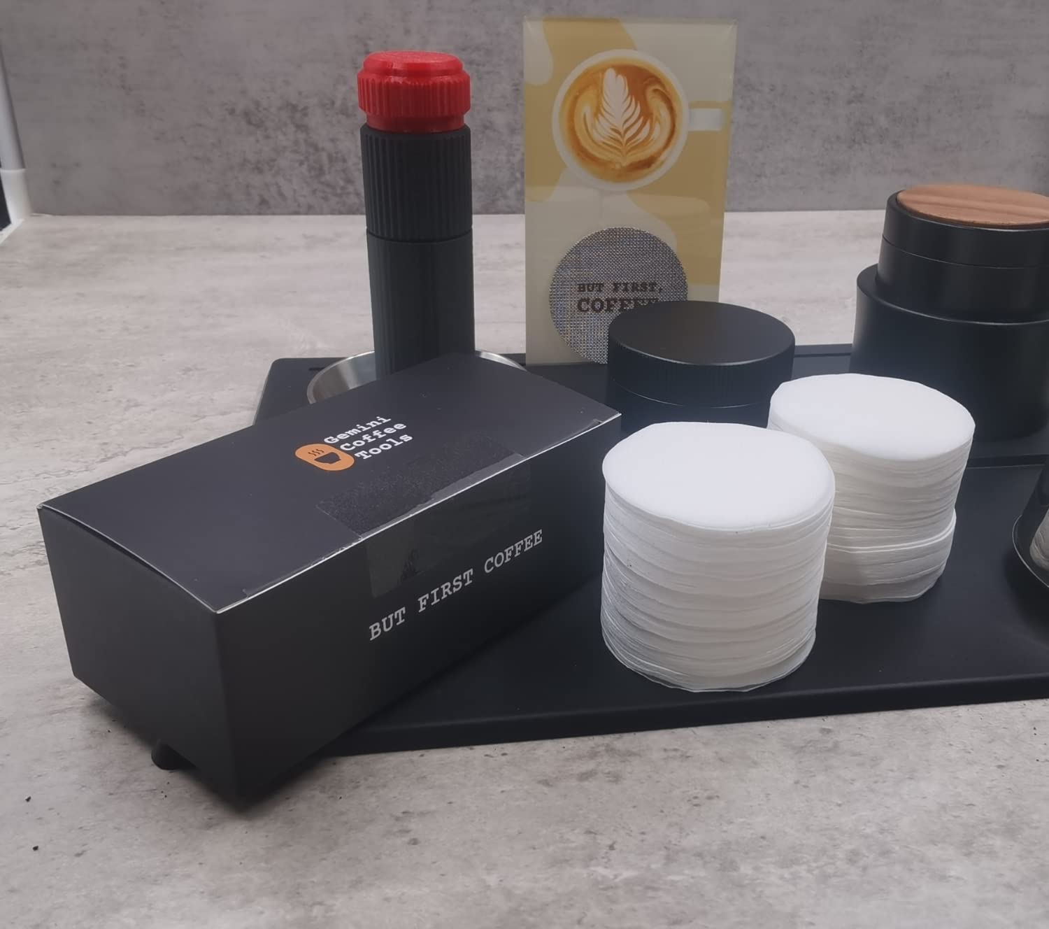 Gemini 51mm Espresso Filter Paper-450 Sheets-Espresso Filter Puck Screen Portafilter Paper - Espresso Filter Screen Compatible with 51mm Portafilters Baskets - 450 Sheets