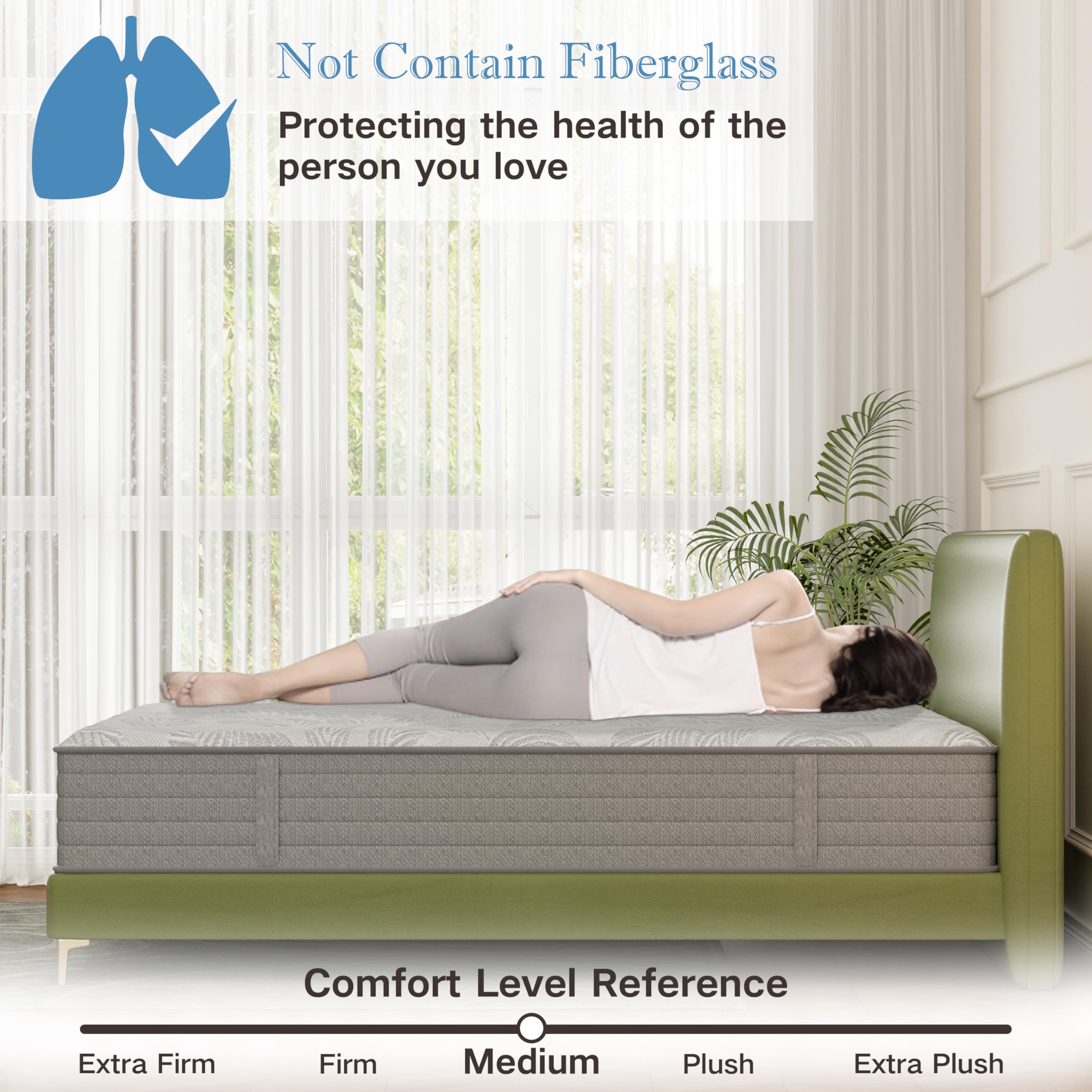 Twin XL Mattress 12 Inches Memory Foam Mattress,Twin Hybrid Mattress in a Box Individually Pocket Springs,Twin XL Size Mattress Medium Firm for Good Night Sleep,Pressure Relief,CertiPUR-US Certified
