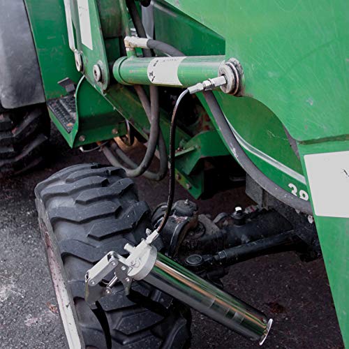 Performance Tool W54211 18-Inch Flex Grease Gun Hose Extension With Coupler, 4,500 Working PSI (1/8 NPT)