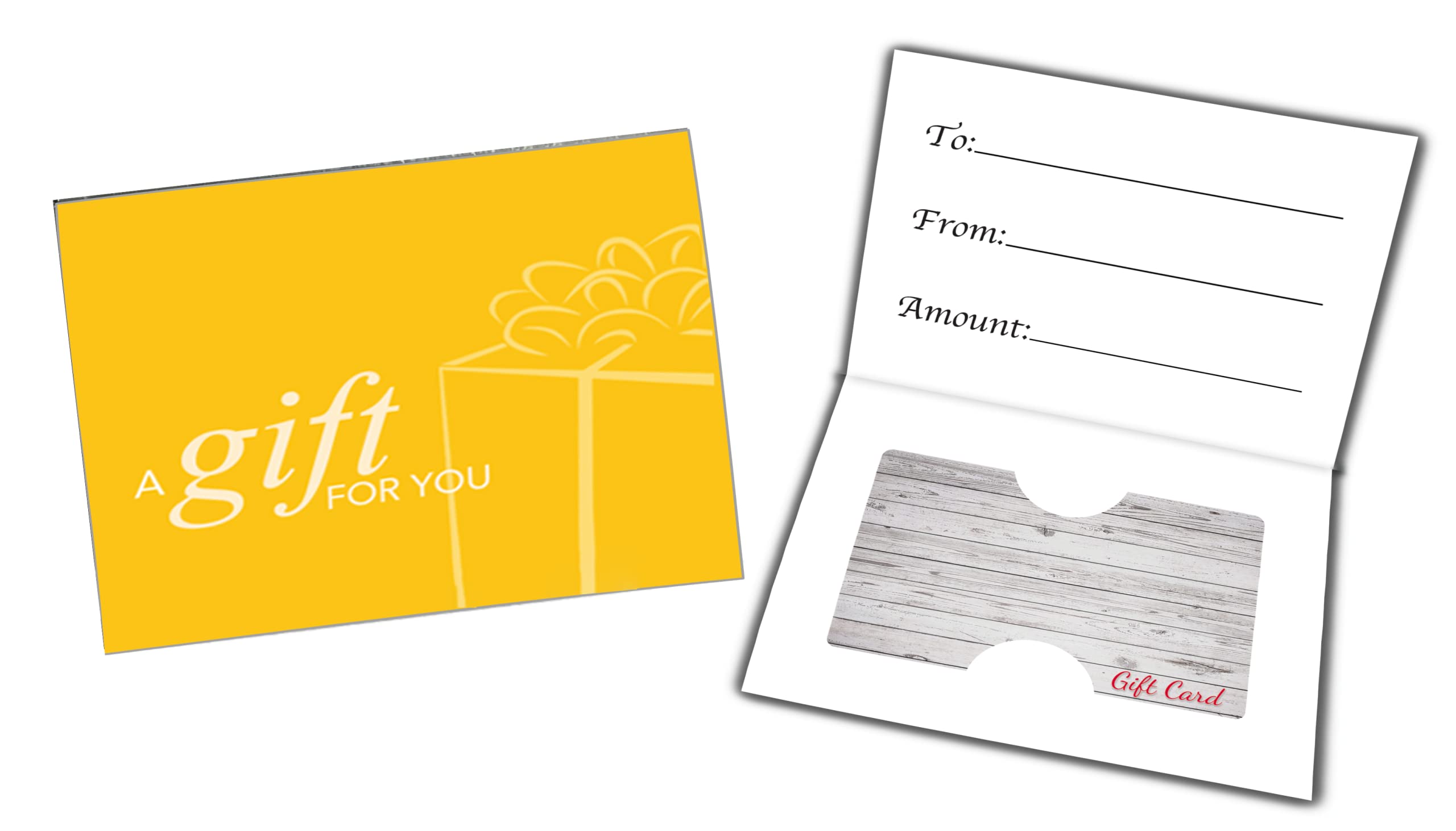 Gift Card Presenter (A Gift for You - Simple Yellow) 500 Pack
