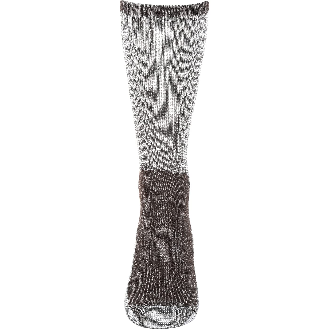 Georgia Dry Knit Crew Socks (2-Pack), Brown, Large