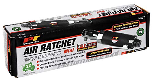 Performance Tool M637 1/4-Inch Drive Air Ratchet